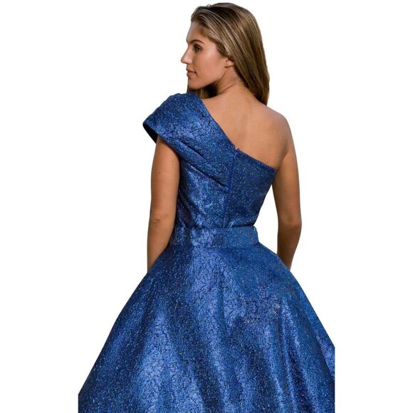 MNM Couture | Dresses | Mnm Couture Royal Blue Evening Gown Fits Like 2 ...
